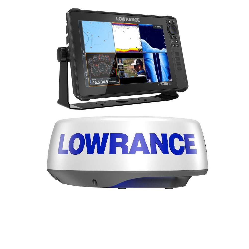 Lowrance HDS12 Live Radar Bundle with Halo 20+ Active Imaging 3In1 Tra